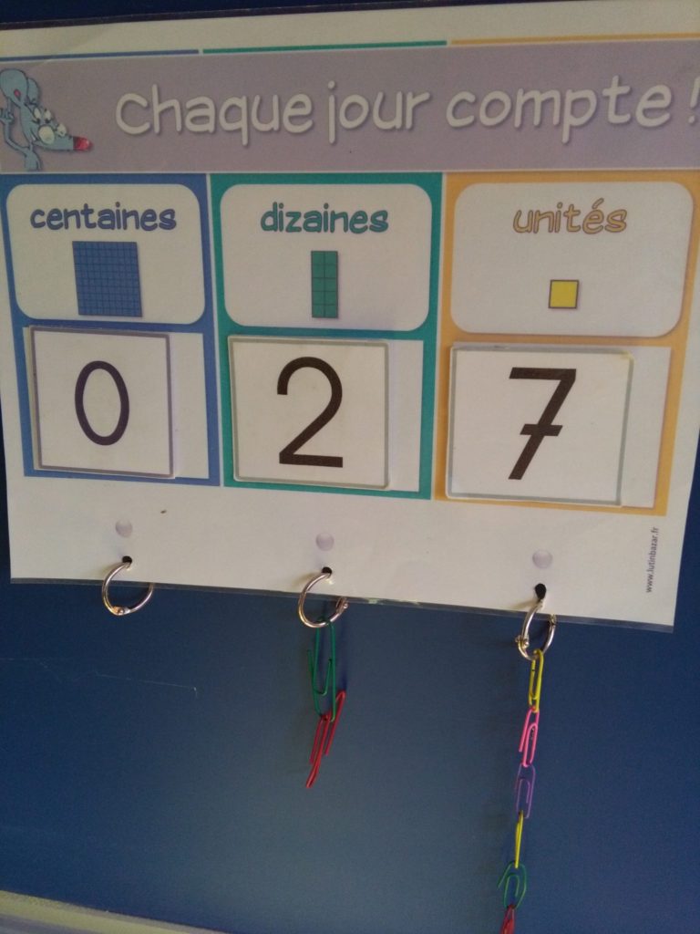 Décompte des 100 jours d’école